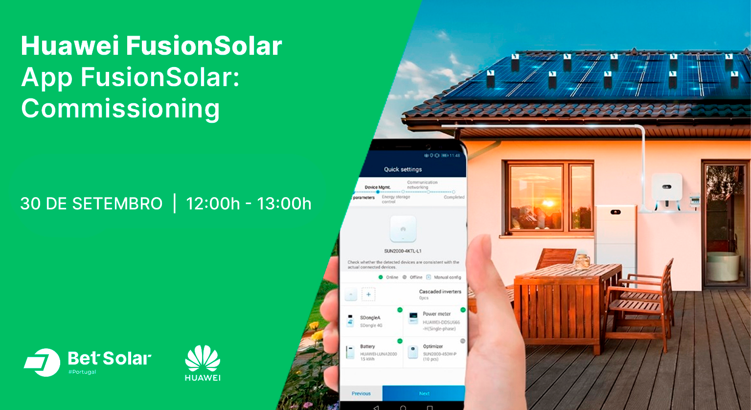 Huawei Fusion Solar | App FusionSolar: Commissioning | BetSolar ...