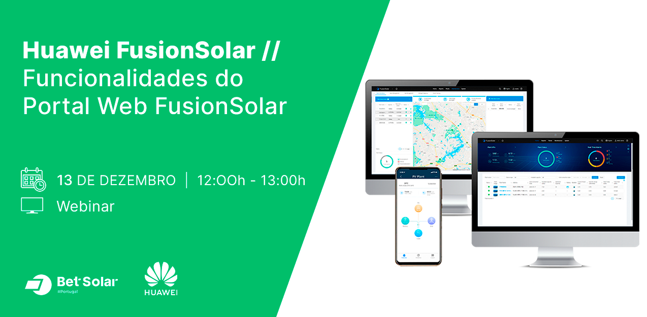 HUAWEI FusionSolar | Funcionalidades do Portal Web FusionSolar ...