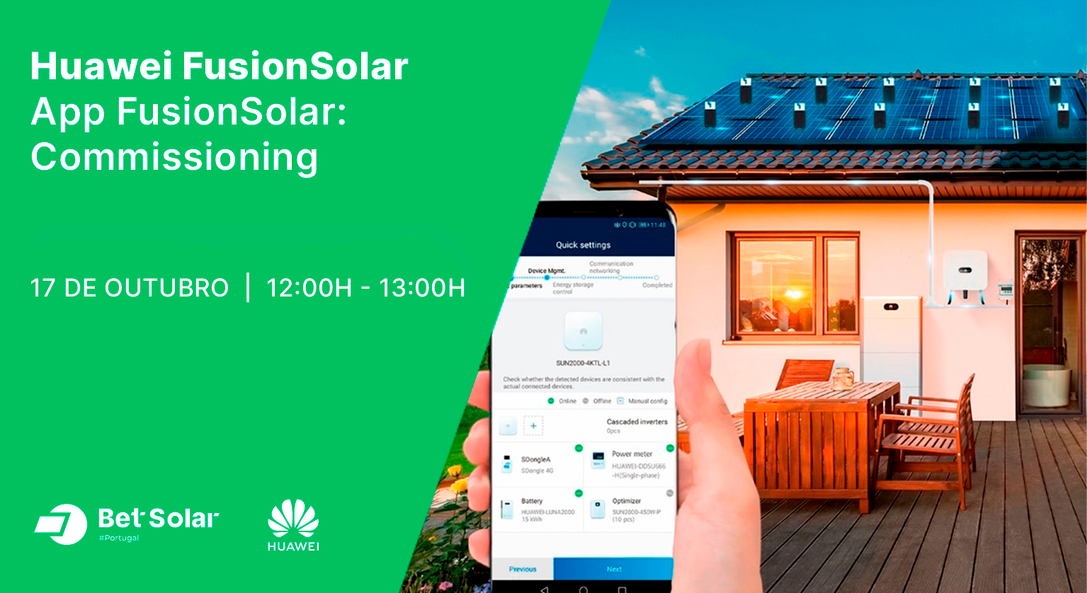 Huawei Fusion Solar | App FusionSolar: Commissioning | BetSolar ...